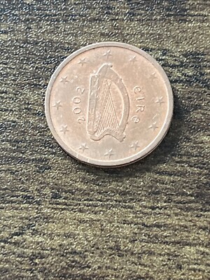 2002 Ireland 2 Euro Cent Eire Irish Harp Actual Coin TK7525* | eBay