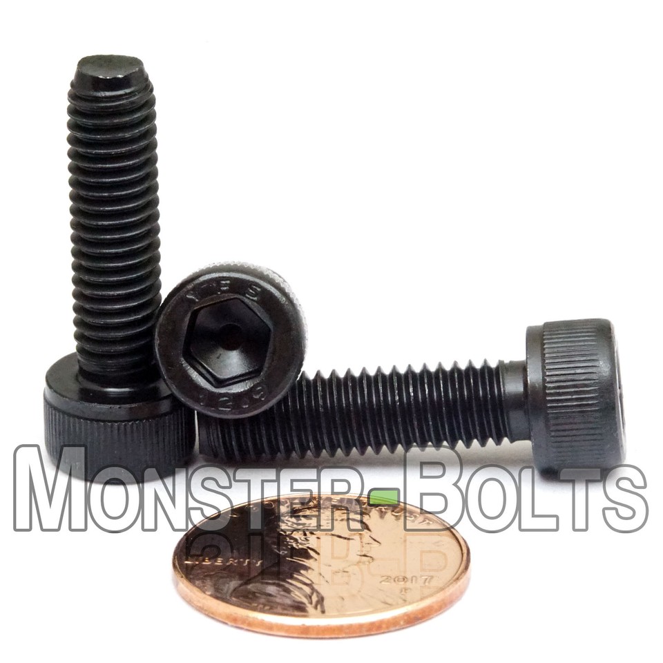 M6 Socket Head Cap Screws, 12.9 Alloy Steel w/ Black Oxide DIN 912 ...