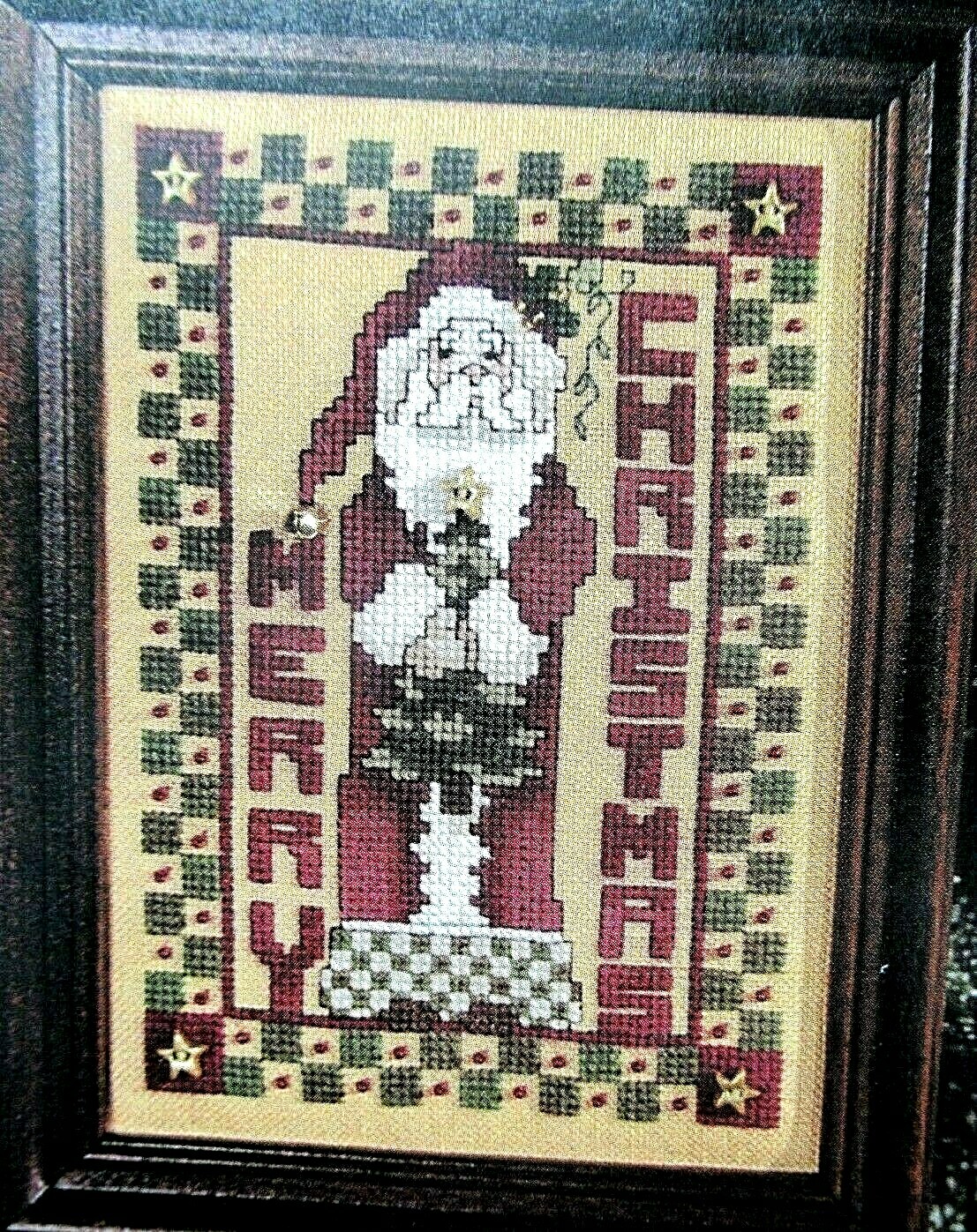 Folksy Santa - Magazine cross stitch pattern - Christmas Tree | eBay
