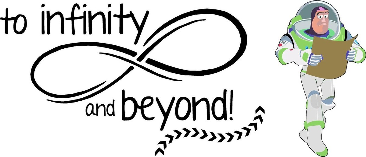 To Infinity And Beyond Logo Beyond Infinity Logo Stock Illustrations