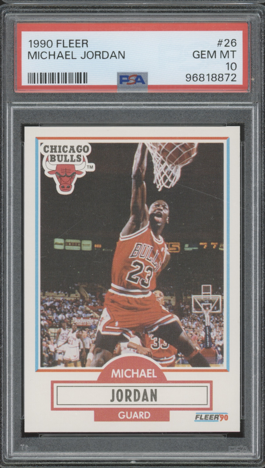 1990 Fleer Basketball #26 Michael Jordan Gem Mint PSA 10 | eBay