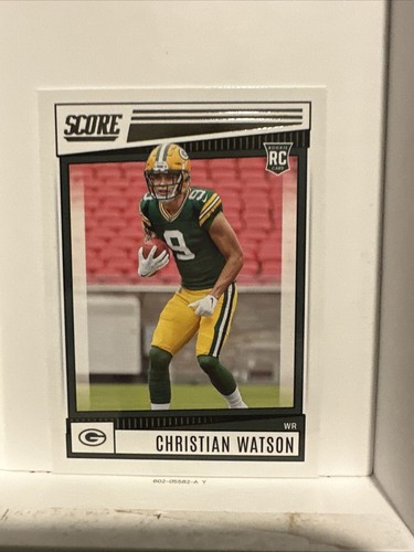 Christian Watson 2022 Score Rookie Card RC Green Bay Packers no. 367 | eBay