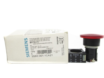 SIEMENS 3SB3001-1CA21 (PKG OF 5) NSMP | eBay