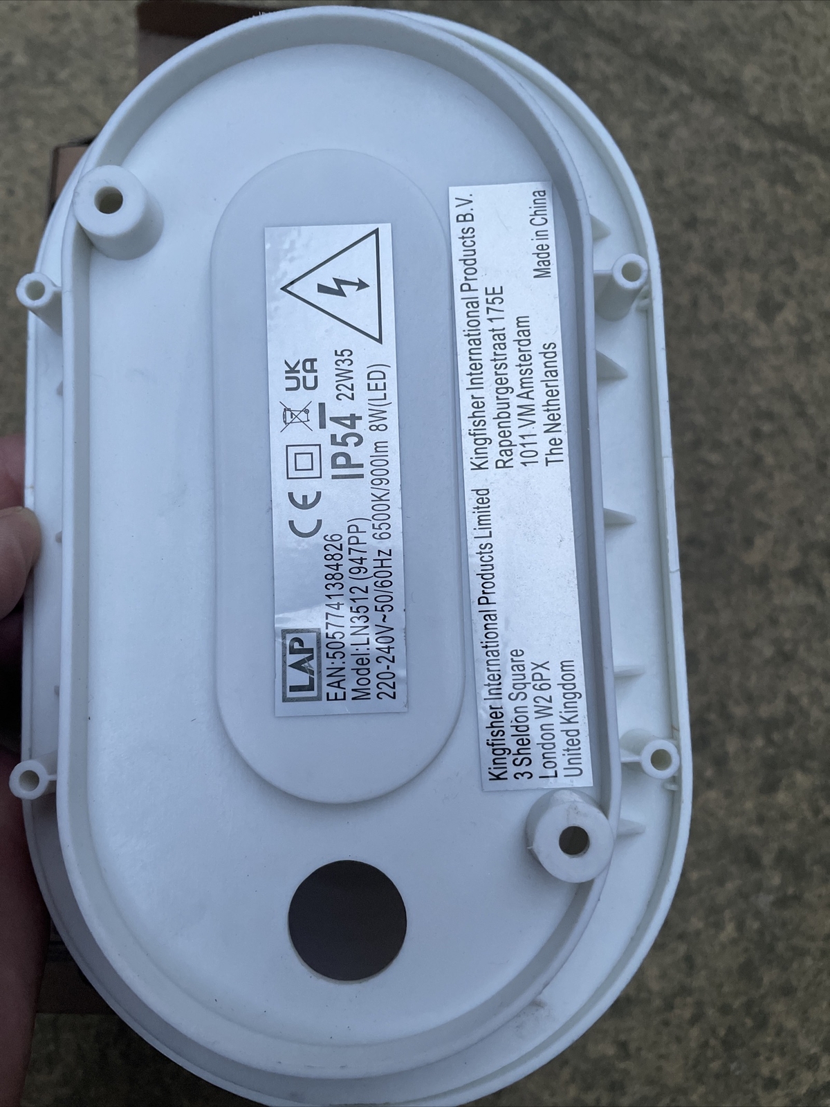 LAP OUTDOOR OVAL LED BULKHEAD WHITE 8W 900LM (947PP) Brand New💚 | eBay UK