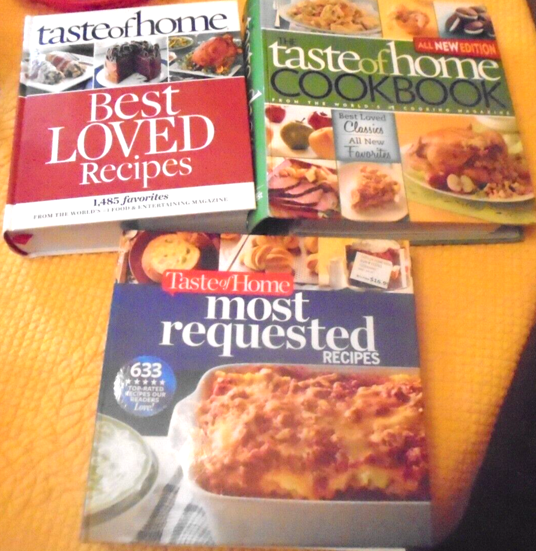 Taste of Home Cookbook Book Lot of 3 Most Requested/Best Loved Ring ...