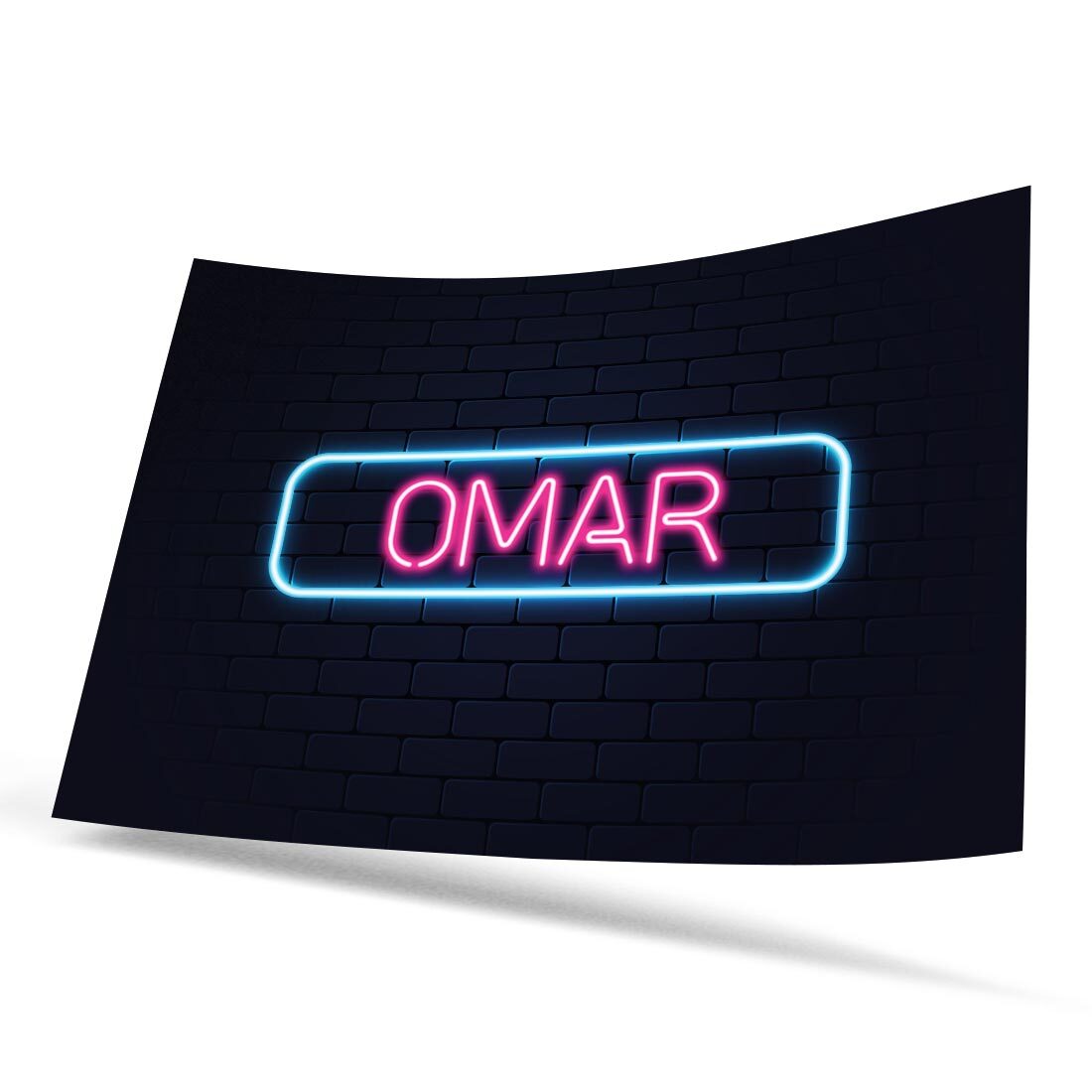 Omar Name Logo Branding For Omar Farooq By Limefish