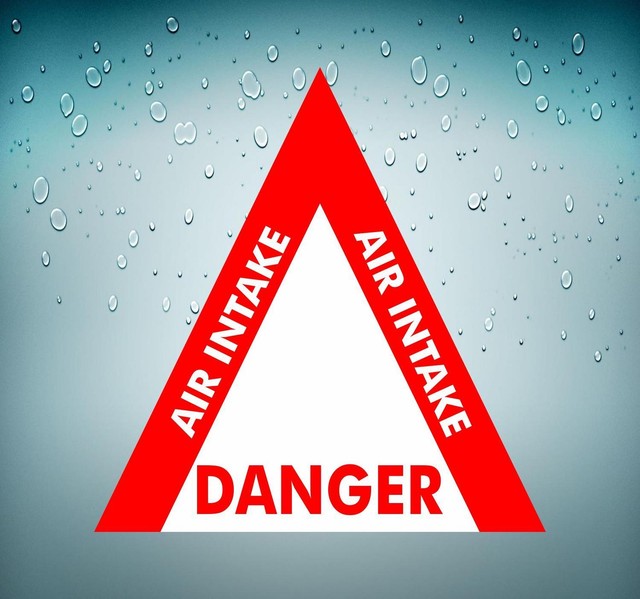 Sticker Decal Car Airplane Aircraft Airport Plane Air Intake Danger for ...
