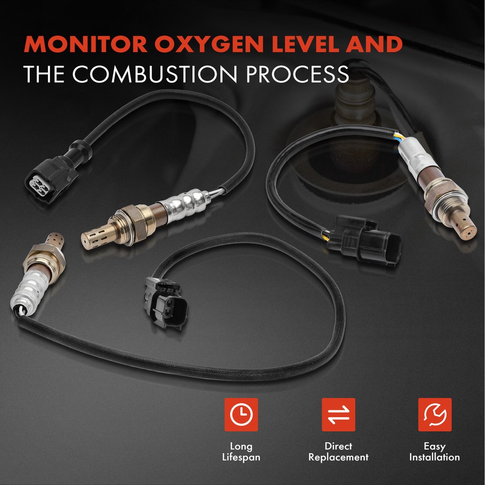 4x Up & Downstream O2 Oxygen Sensor for Honda Pilot Ridgeline Acura MDX ...