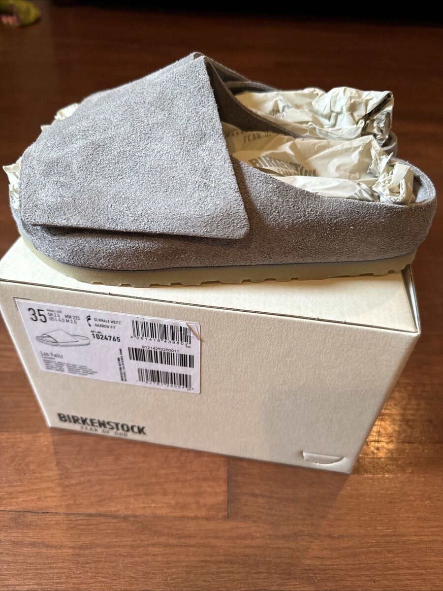 BIRKENSTOCK LOS FELIZ x FEAR OF GOD 1024765 Cement SIZE 35 BIRKENSTOCK LOS FELIZ x FEAR OF GOD 1024765 Cement SIZE 35