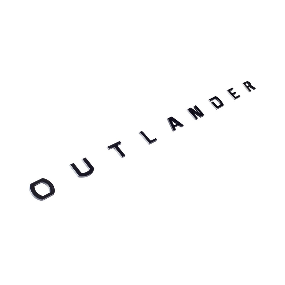 For Mitsubishi Outlander Black Car Letters Hood Emblem Badge 3D ...