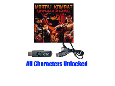 Mortal Kombat All Characters Unlocked Save File Original Xbox USB Cable ...