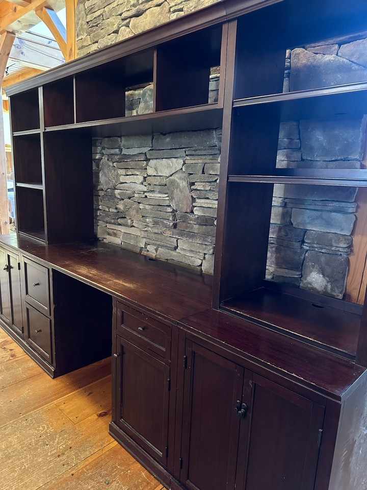 Pottery Barn Executive Desk Office Suite With Hutch | eBay