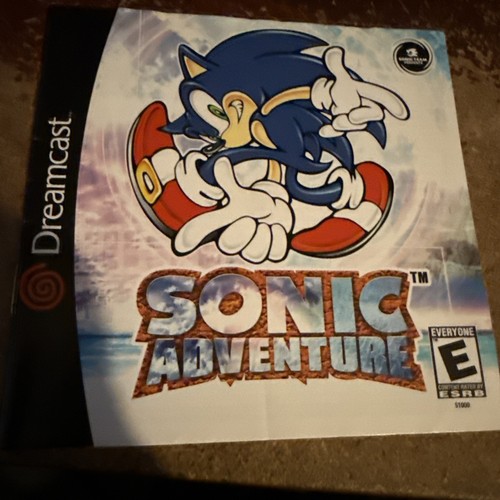 Sonic Adventure Adventures Sega Dreamcast Instruction Manual Only | eBay