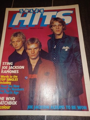 Smash Hits Magazine February 7 - 20 February 1980 Sting, The Ramones ...