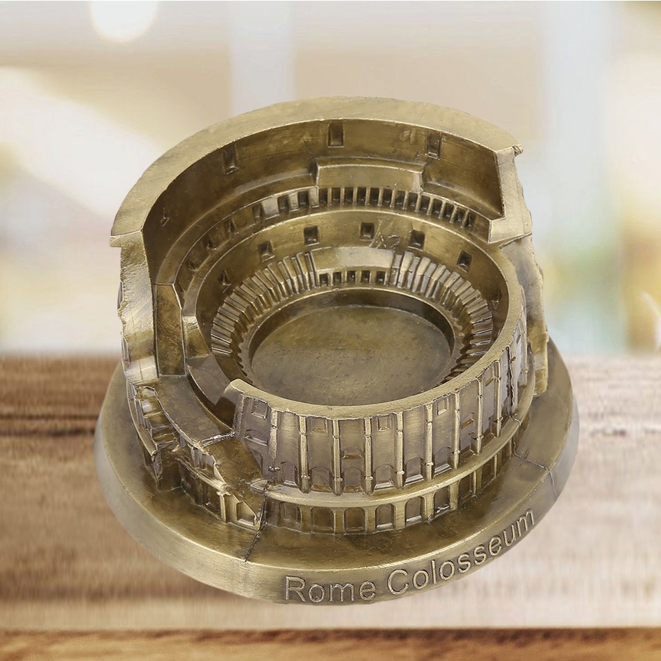 Vintage Roman Colosseum Model Miniature Roman Colosseum Arts Craft ...