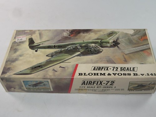 Airfix Model Aircraft Kit 1/72 BLOHM & VOSS Bv 141 WWII Unmade in Red ...