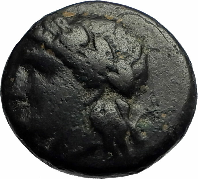 PELLENE in ACHAIA Authentic Ancient RARE 325BC Greek Coin APOLLO RAM ...