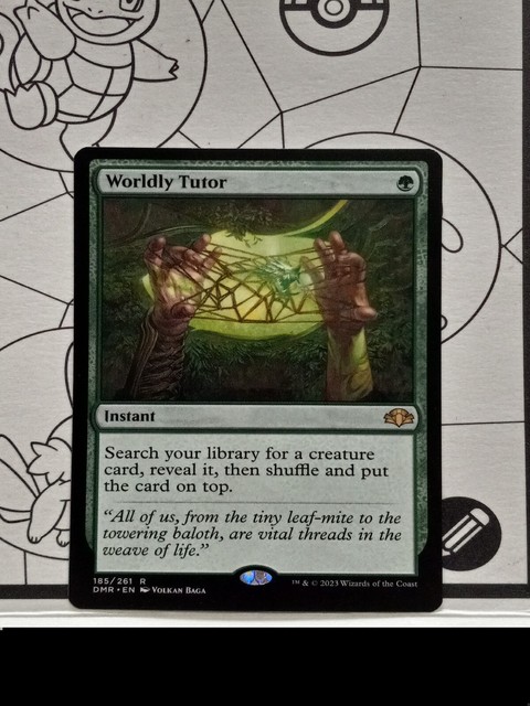 MTG Worldly Tutor Dominaria Remastered 185/261 Regular Rare for sale ...