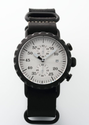 Peregrine Squadron Pilot Chronograph Watch Black PVD | eBay