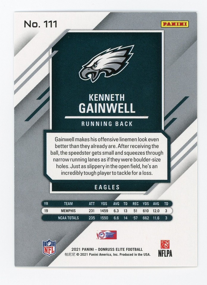2021 Elite Green #111 Kenneth Gainwell! *PWE* | eBay