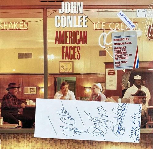 JOHN CONLEE HAND SIGNED AUTOGRAPH LP ALBUM "AMERICAN FACES" | eBay