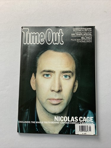 Time Out Magazine London May 2001 Nicolas Cage, Bill Viola | eBay Australia
