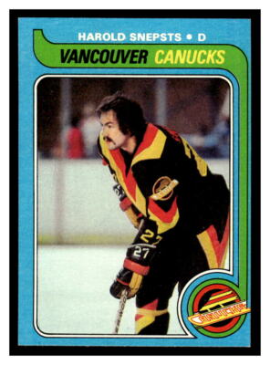 1979 Topps Hockey #186 Harold Snepsts OOK26 | eBay