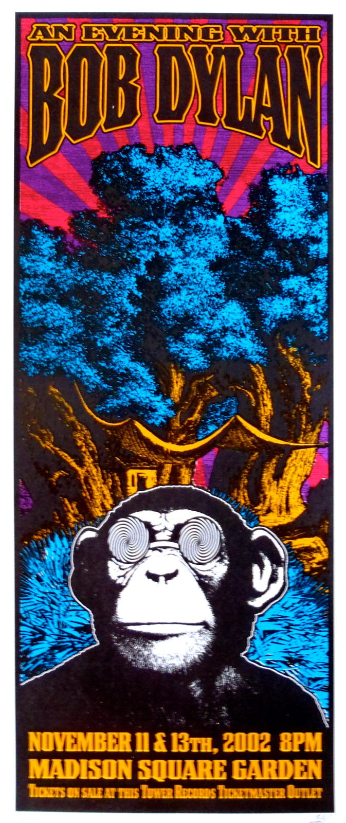 Bob Dylan Concert Poster Madison Square Garden 2002 | eBay