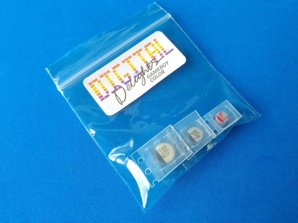 Nintendo Gameboy Color Replacement Capacitors / 3 x SMD Caps / Repair ...