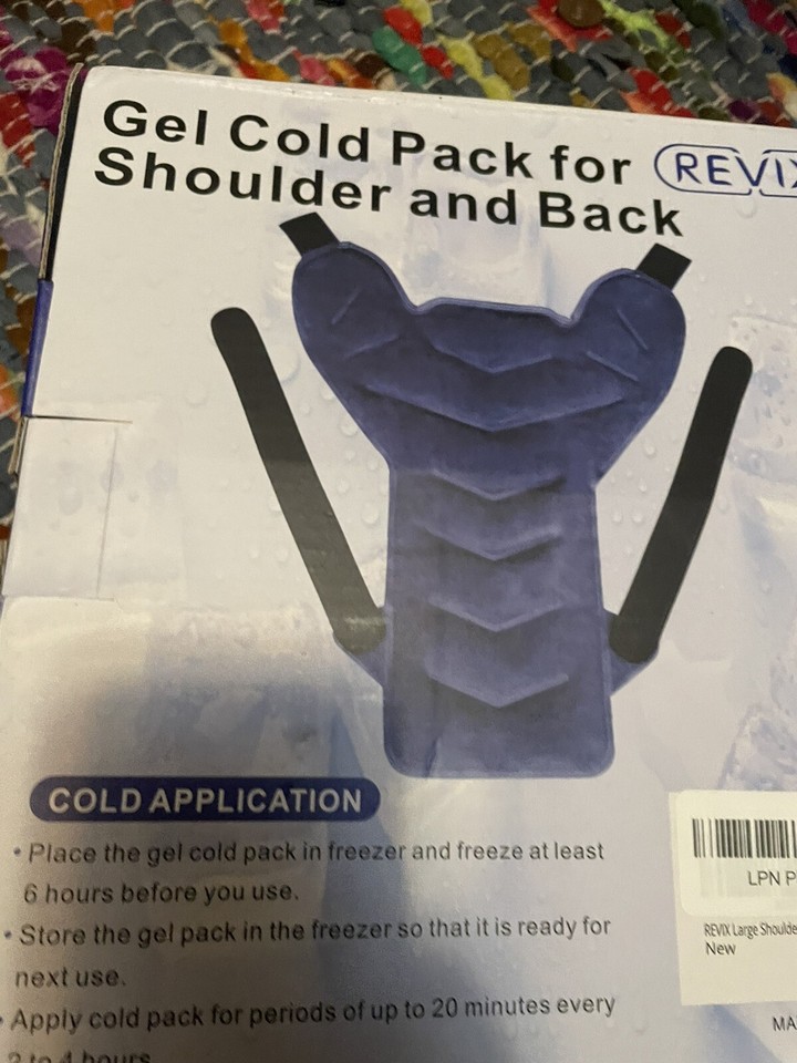 REVIX Large Shoulder Back Ice Pack for Injuries Reusable Cold Ice Gel ...