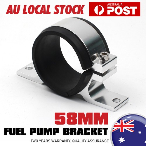 58mm ID Fuel Pump Bracket Anodised Single Billet Filter Clamp Cradle ...