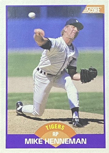 1989 Score #293 Mike Henneman Detroit Tigers Baseball Card | eBay
