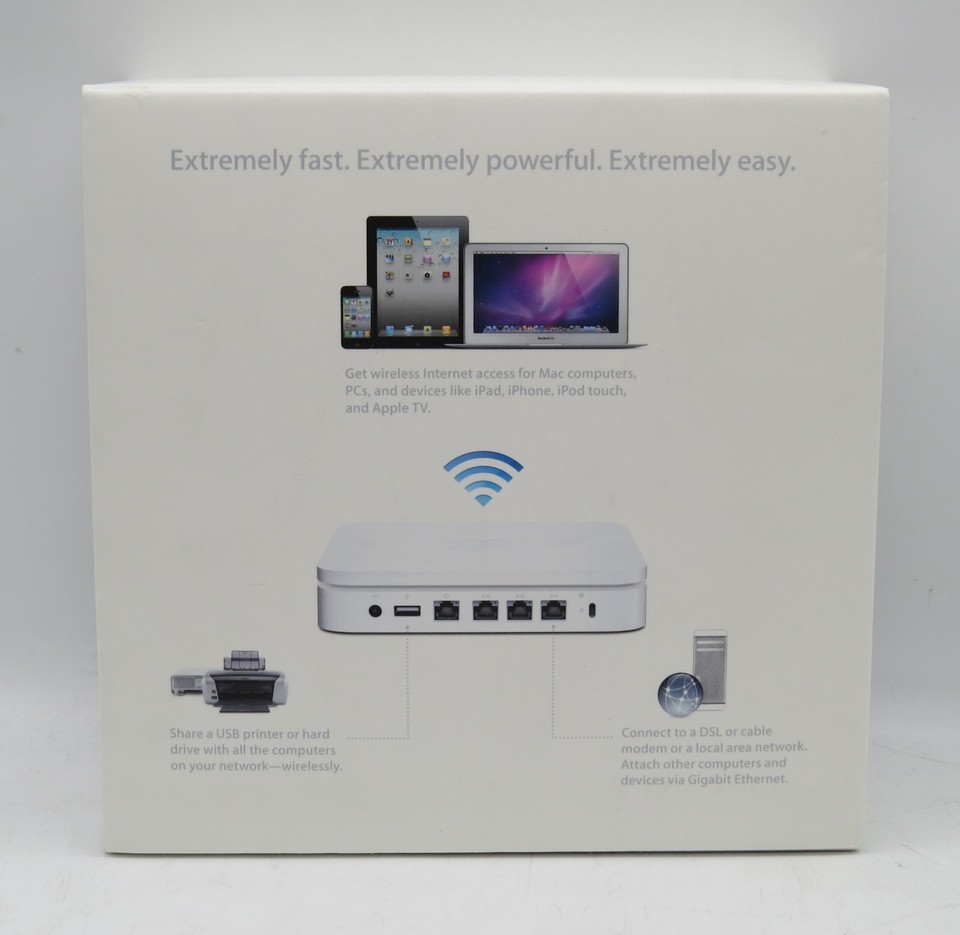 Apple AirPort Extreme 802.11n Wifi Router - A1408 - Used - Tested for ...