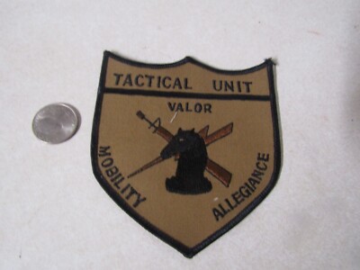 MILITARY PATCH OLDER SEW ON TACTICAL UNIT VALOR MOBILITY ALLEGIANCE ...