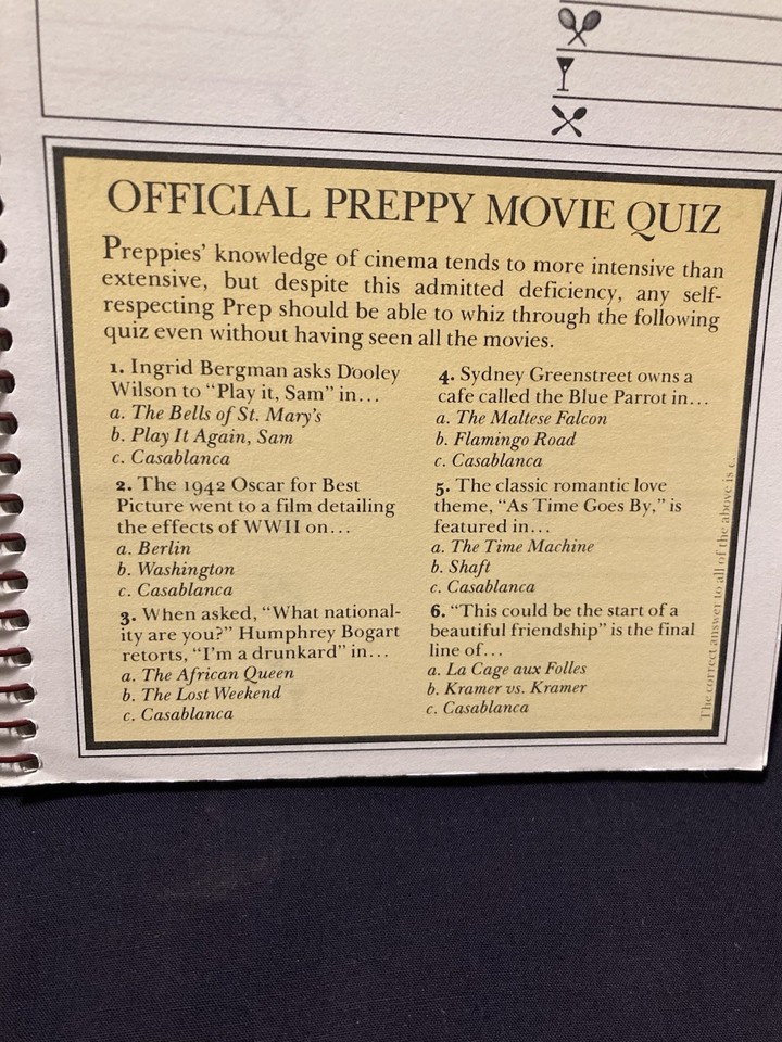 Official Preppy Handbook & RARE Preppy Desk Diary - Lisa Birnbach ...