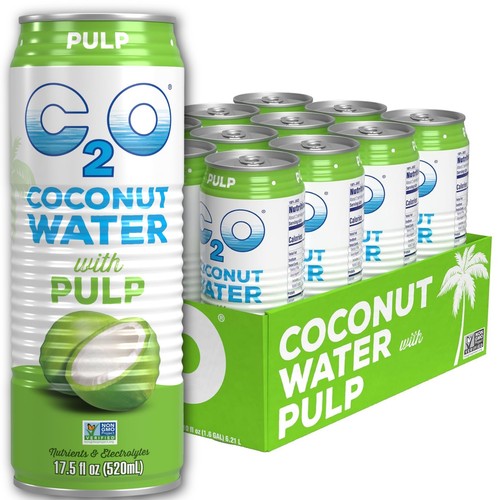 C2O Pure Coconut Water with Pulp | Plant Based | Non GMO | No Added ...