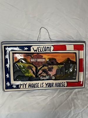 Harley Davidson Welcome Sign | eBay