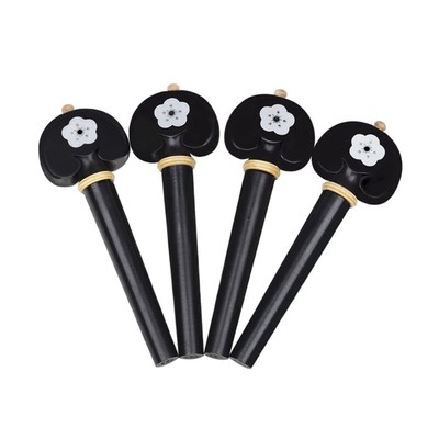 4Pcs Cello Ebony Cello Peg Cello Accessories Tuning Peg Wood Cello Peg ...