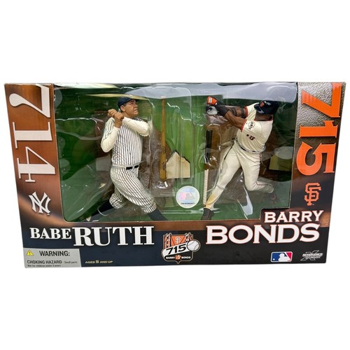 Babe Ruth & Barry Bonds 715 Figure 2-Pack Giants 2006 Mcfarlane ...