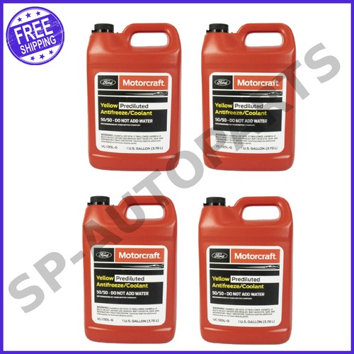 4 Gallon Engine Coolant Antifreeze Motorcraft Yellow Pre diluted for ...