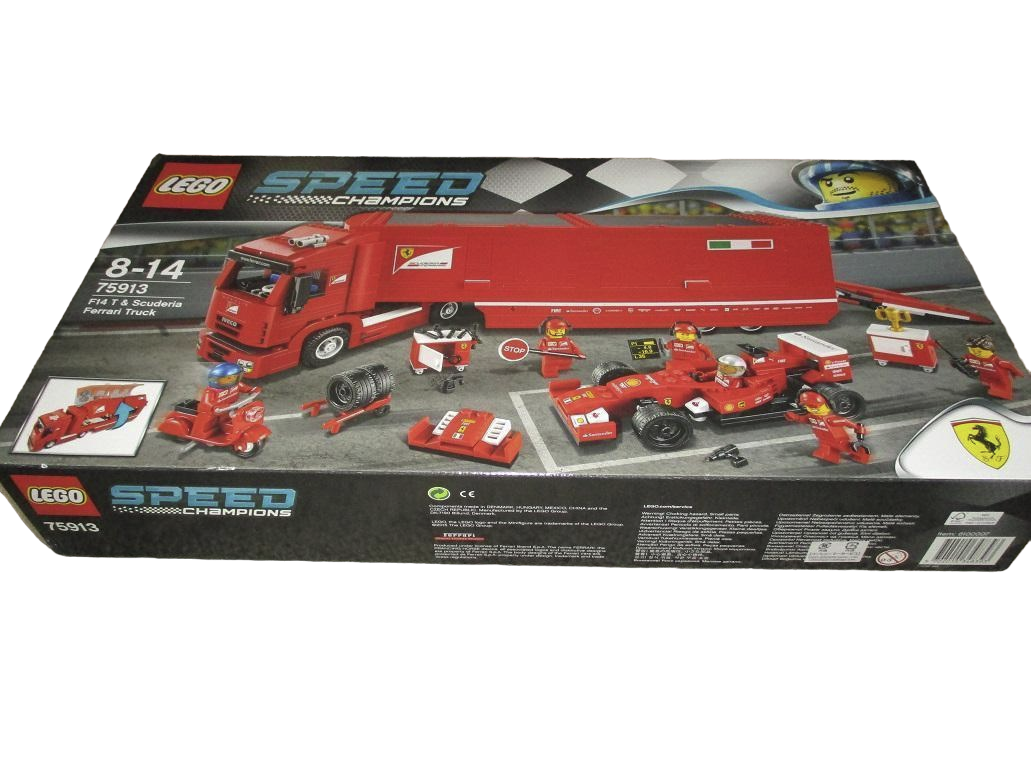 LEGO 75913 F14 T & Scuderia Ferrari Truck SPEED CHAMPIONS Boxed ...