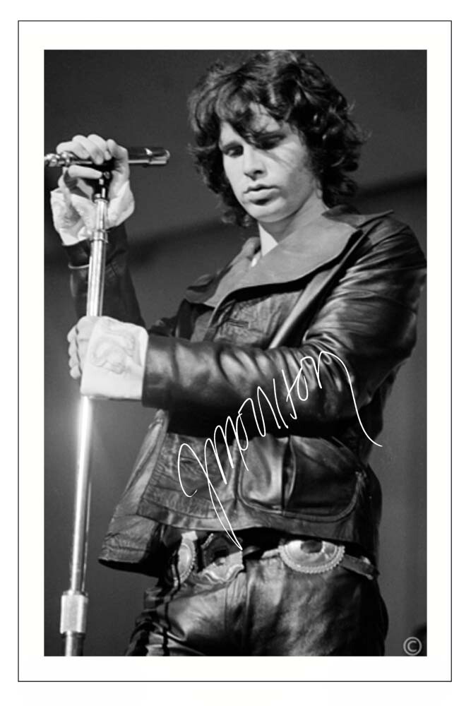 JIM MORRISON Signed Autograph PHOTO Fan Gift Signature Print Music THE ...