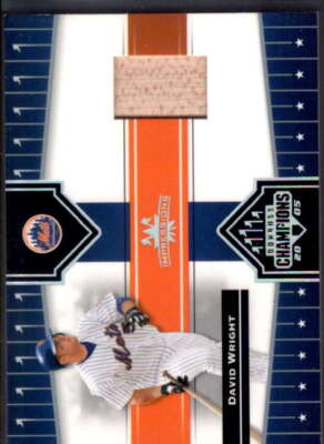 David Wright Bat Card 2005 Donruss Champions Impressions Material #194 ...