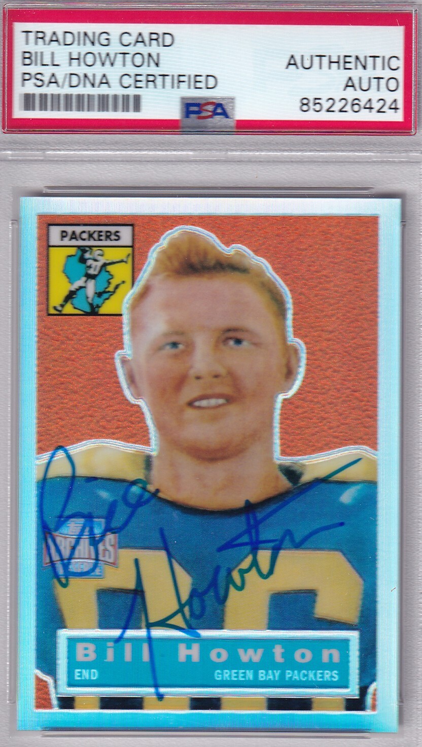 Billy Howton PSA/DNA SIGNED CARD 2001 Topps AUTOGRAPH Browns, Green Bay ...