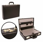 Professional Mens Leather Executive Black Briefcase with Combination ...