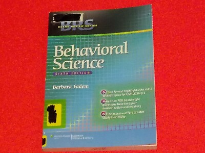 BRS Behavioral Science Book Sixth Edition. | eBay