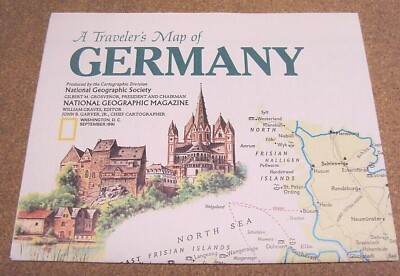 National Geographic September 1991 Map Poster A Traveler's Map of ...