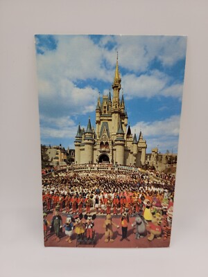 Postcard Welcome to Walt Disney World Cinderella Castle Mickey Mouse ...