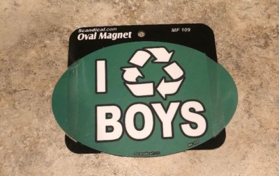 NEW SCANDICAL MAGNET "I Recycle Boys" 4x6 Oval MF-109 | eBay