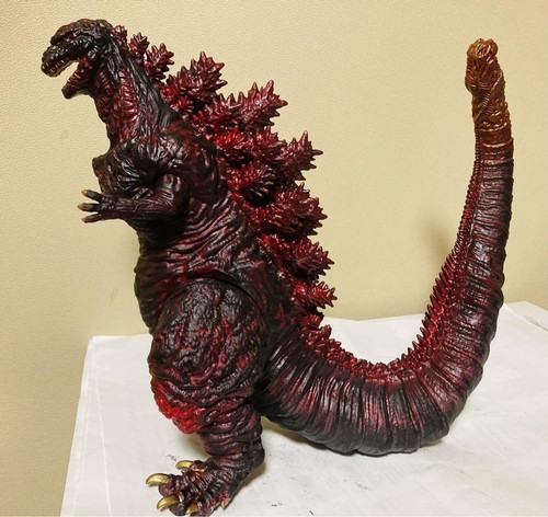 Shin Godzilla King of Monsters Custom Painted Soft Vinyl Figure Black ...